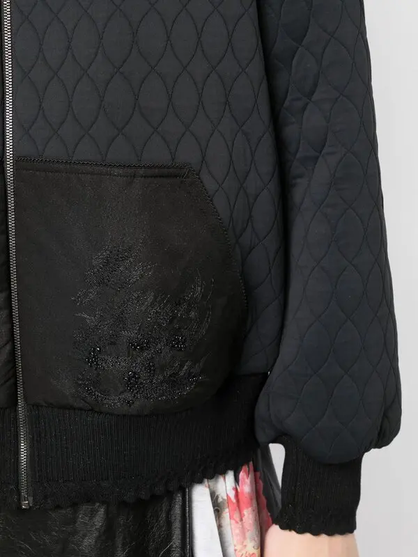 Shiatzy Chen Genisis Quilted Embroidered Jacket