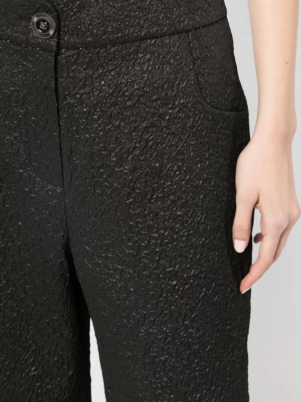 Shiatzy Chen Textured Wide Leg Trousers - White
