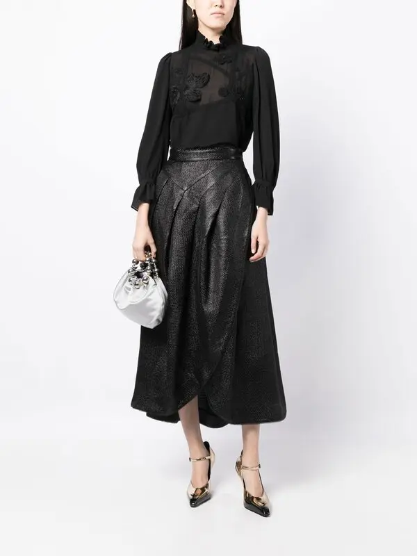 Shiatzy Chen Genisis Asymmetric Wrap Skirt