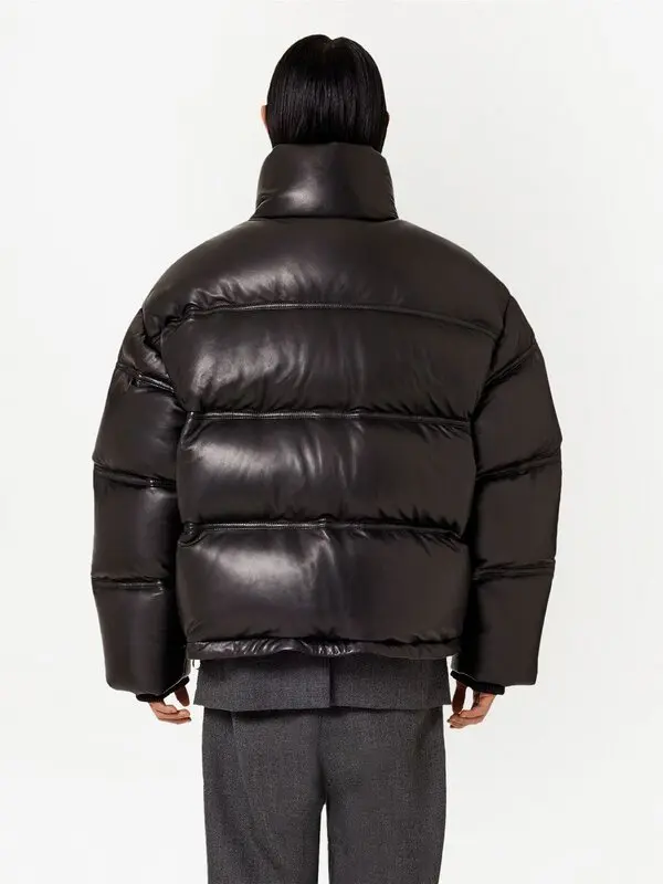 Ami Leather Down Jacket