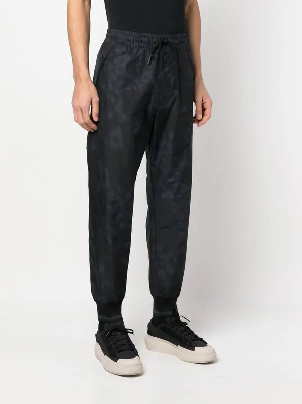 Y3 Leopard-print Tapered-leg Track Pants