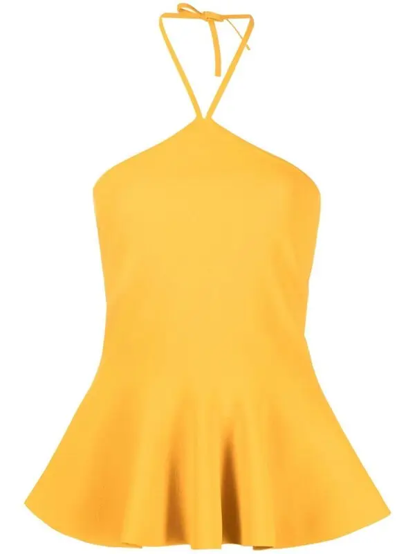Stella McCartney Peplum-hem Halterneck Top