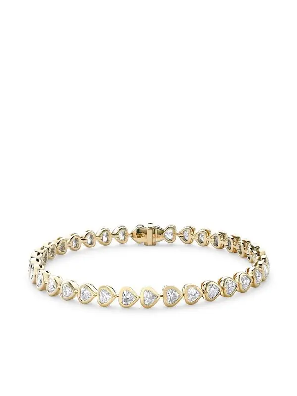 PRAGNELL 18kt Yellow Heart Shaped Diamond Bracelet - Gold