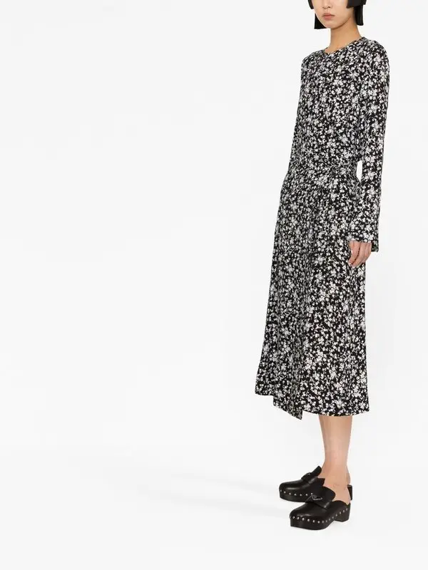GANNI Floral-print Crepe Blouse