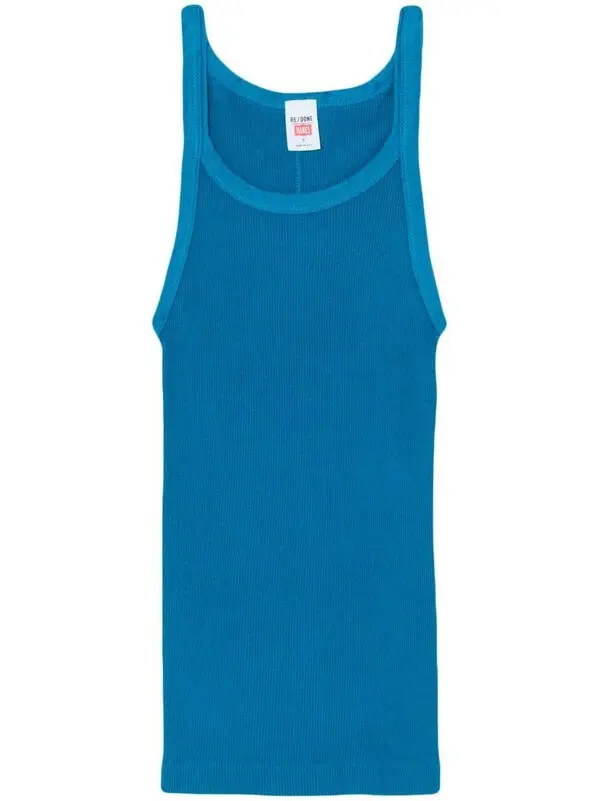 RE/DONE Fine-rib Cotton Tank Top