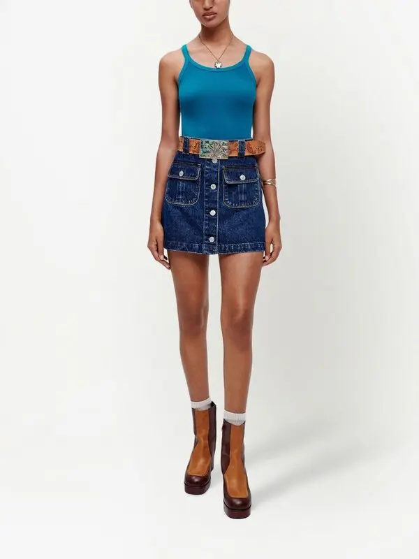 RE/DONE Fine-rib Cotton Tank Top