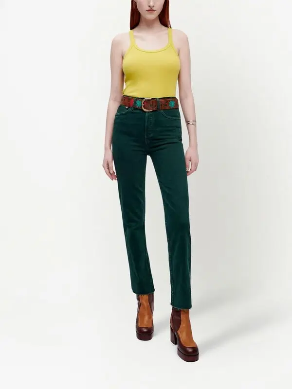 RE/DONE Fine-rib Cotton Tank Top