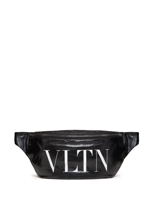 Valentino Garavani Vltn Leather Belt Bag - Black