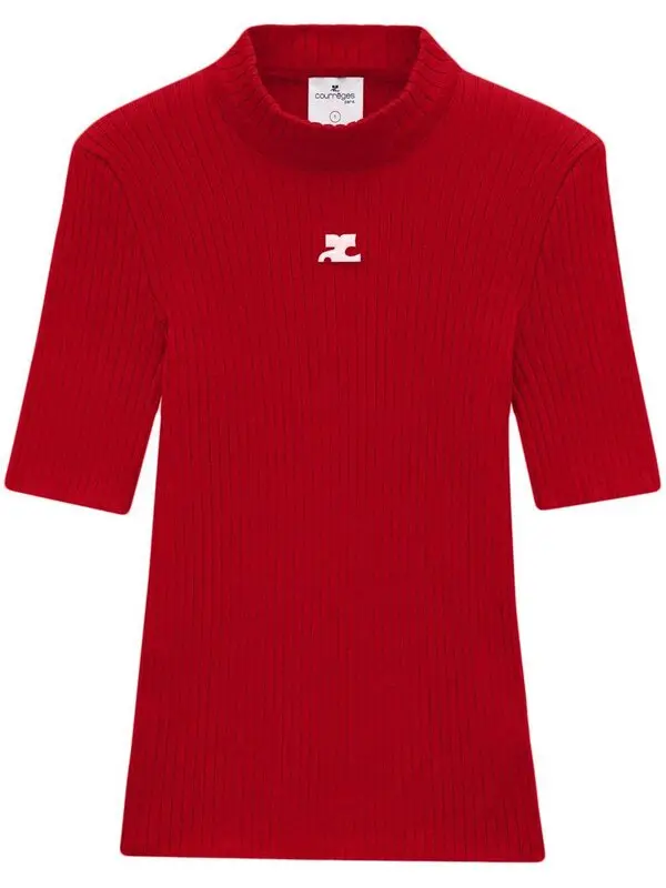 COURREGES Re-edition Rib-knit Sweater - Red