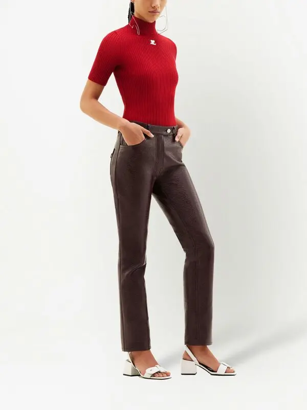 COURREGES Re-edition Rib-knit Sweater - Red