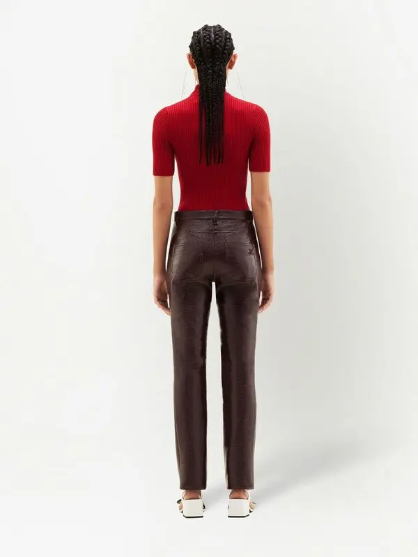 COURREGES Re-edition Rib-knit Sweater - Red