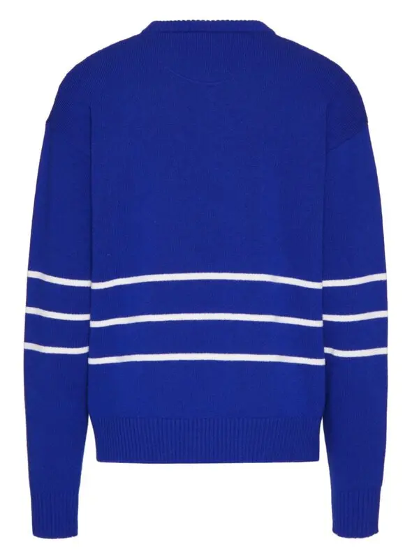 Valentino Garavani Logo-intarsia Crew-neck Jumper