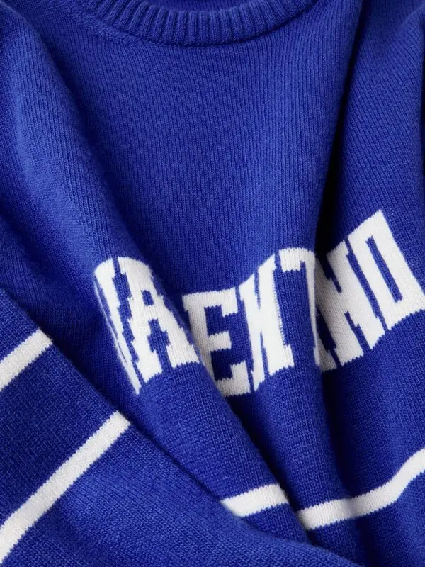 Valentino Garavani Logo-intarsia Crew-neck Jumper