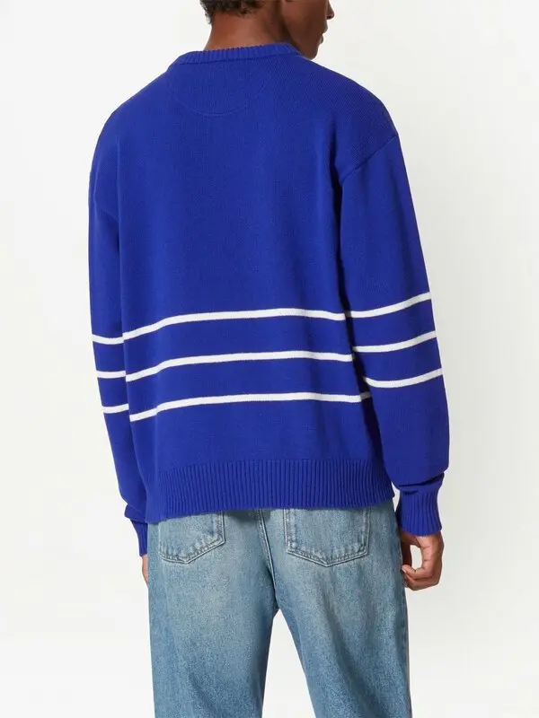 Valentino Garavani Logo-intarsia Crew-neck Jumper