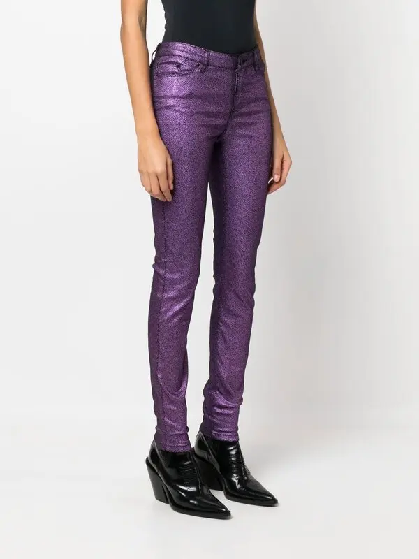 Karl Lagerfeld Metallic Skinny Jeans