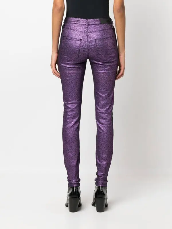 Karl Lagerfeld Metallic Skinny Jeans
