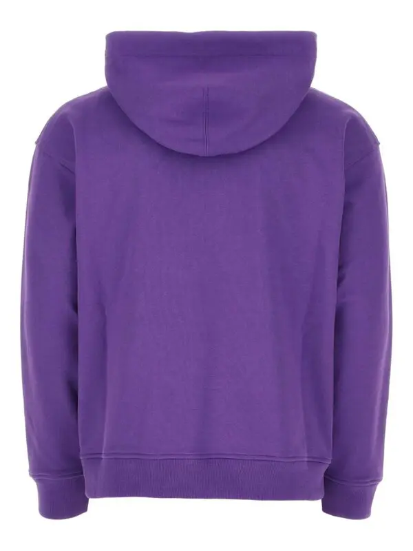 Valentino Garavani Logo-print Cotton Hoodie - Purple