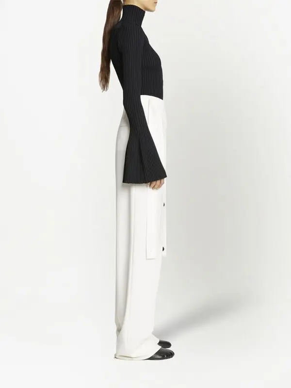 Proenza Schouler Half-zip Rib Knit Top