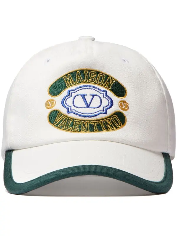 Valentino Garavani Embroidered-logo Baseball Cap - White