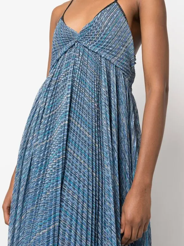 FORTE_FORTE Pleated Empire-line Dress