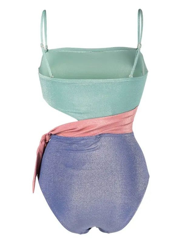Zimmermann Clover Lurex Scarf-tie Swimsuit