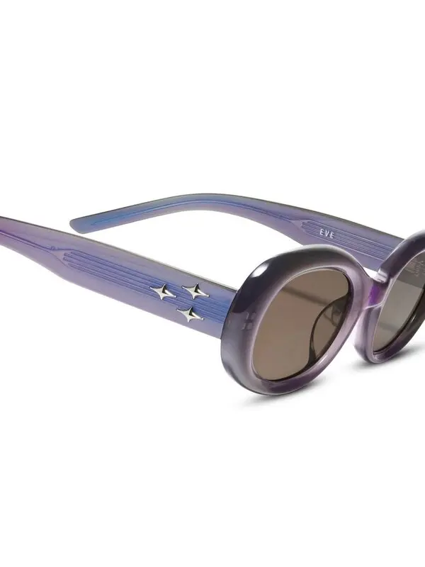 Gentle Monster Eve Oval-Frame Sunglasses - Blue | Editorialist