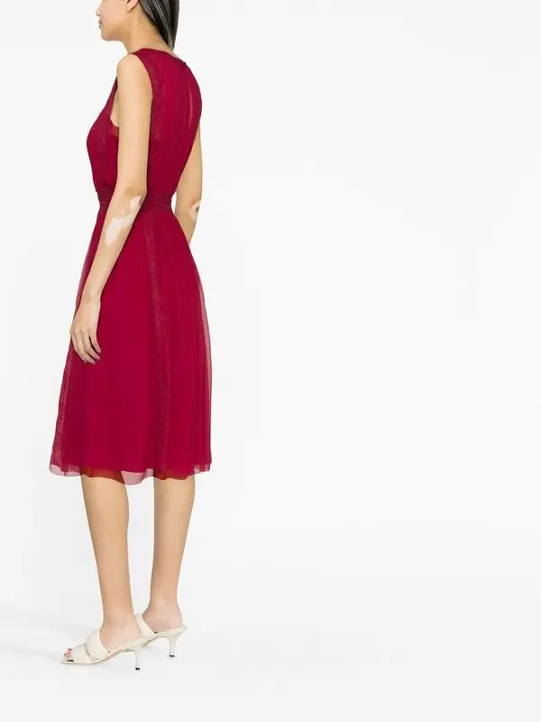 Alberta Ferretti Sleeveless Silk Midi Dress