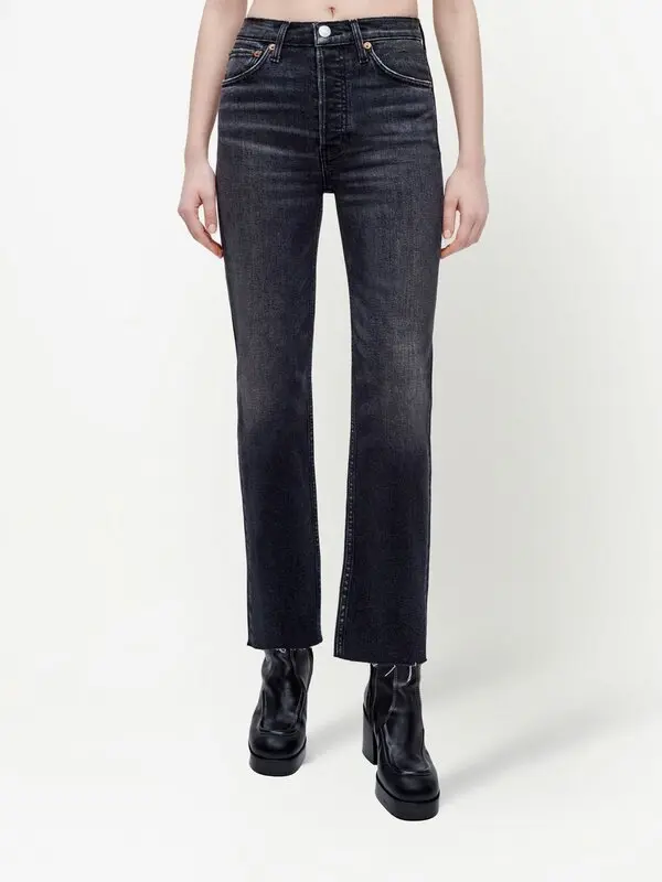 RE/DONE High-rise Cropped Jeans