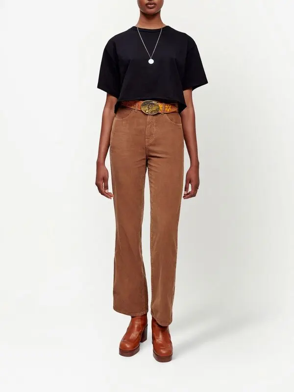 RE/DONE Cropped Short-sleeve T-shirt
