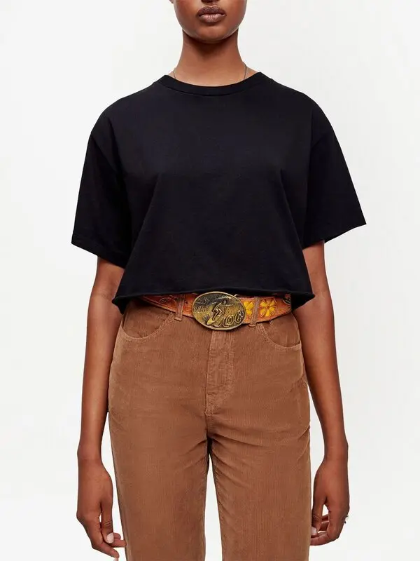 RE/DONE Cropped Short-sleeve T-shirt