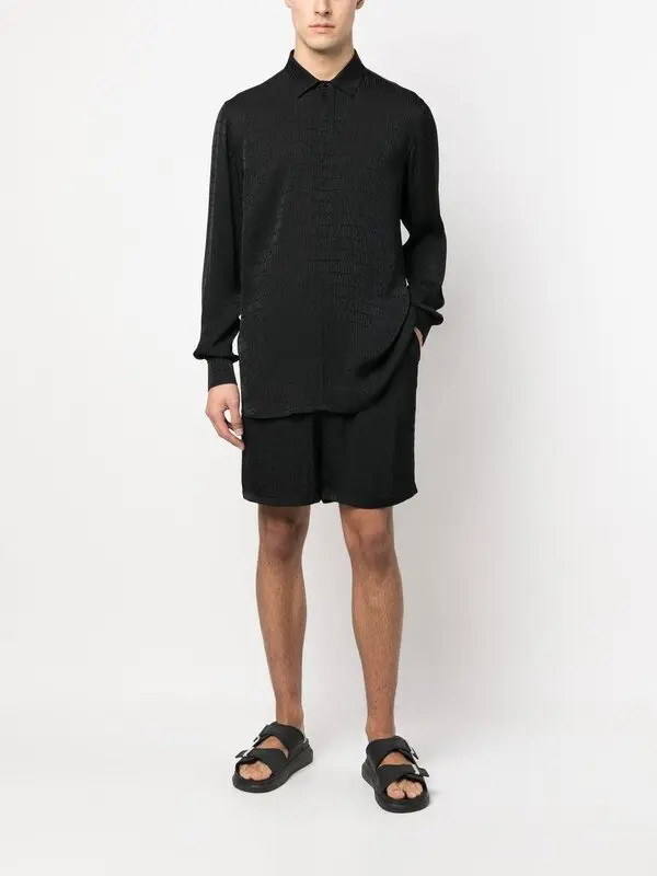 Moschino Print Track Shorts - Black