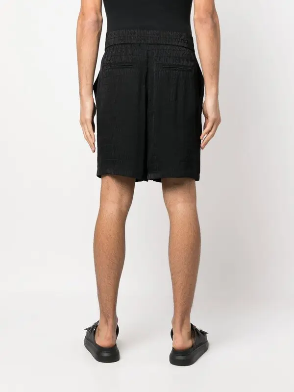 Moschino Print Track Shorts - Black