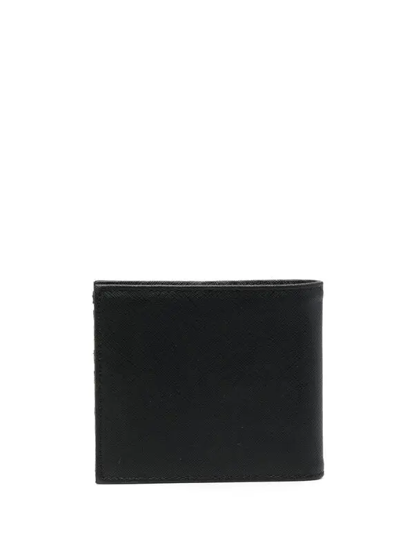 Emporio Armani Logo-plaque Bi-fold Wallet - Black