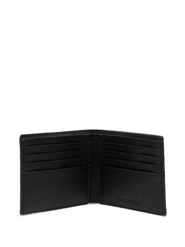 Emporio Armani Logo-plaque Bi-fold Wallet - Black