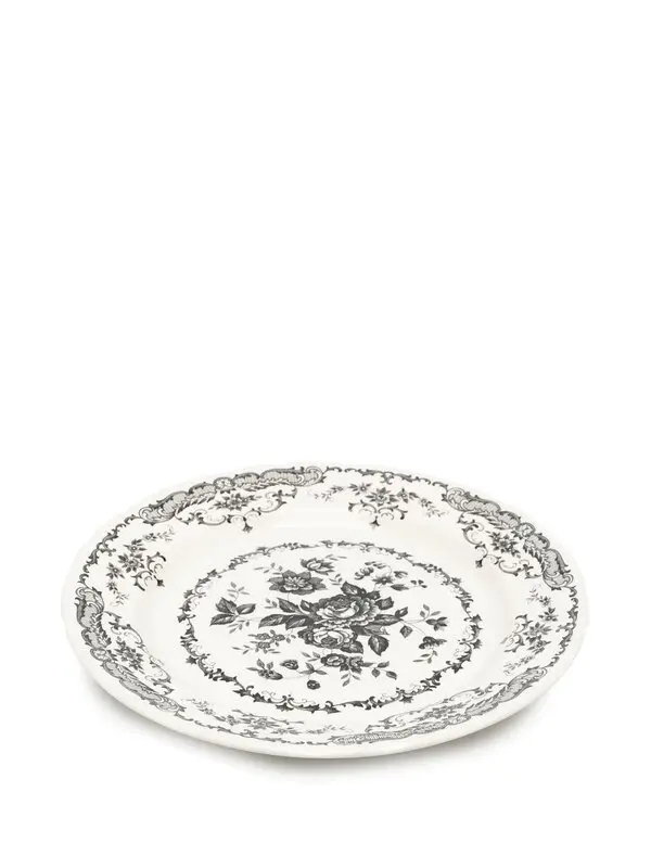 BITOSSI HOME Glazed Floral-print Plate