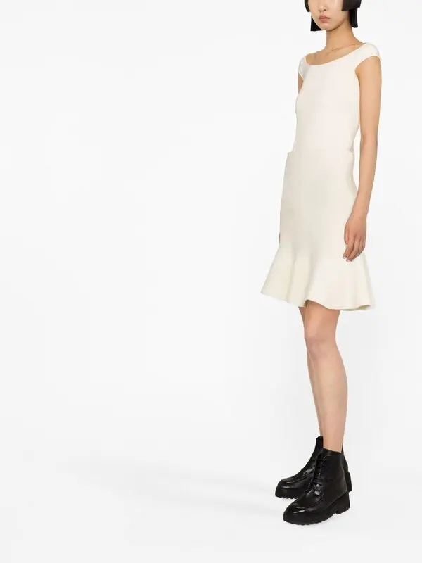 JIL SANDER Fluted Wool-cashmere Blend Skirt