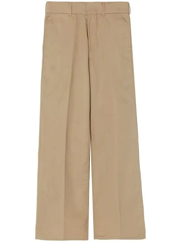 RE/DONE Wide Leg Low-rise Trousers - Neutrals