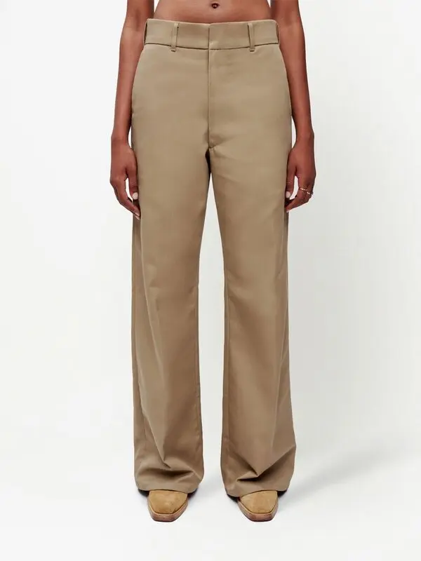RE/DONE Wide Leg Low-rise Trousers - Neutrals