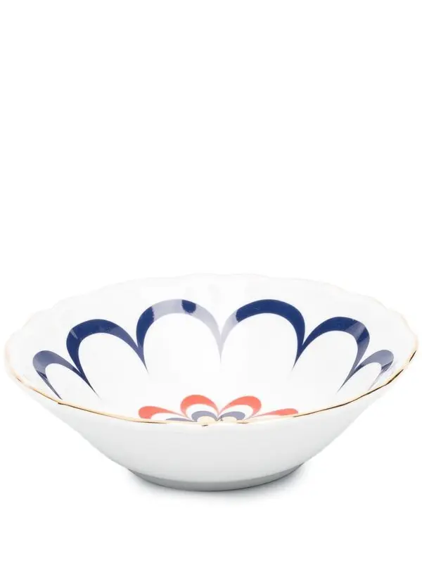 BITOSSI HOME Geometric Floral-print Bowl
