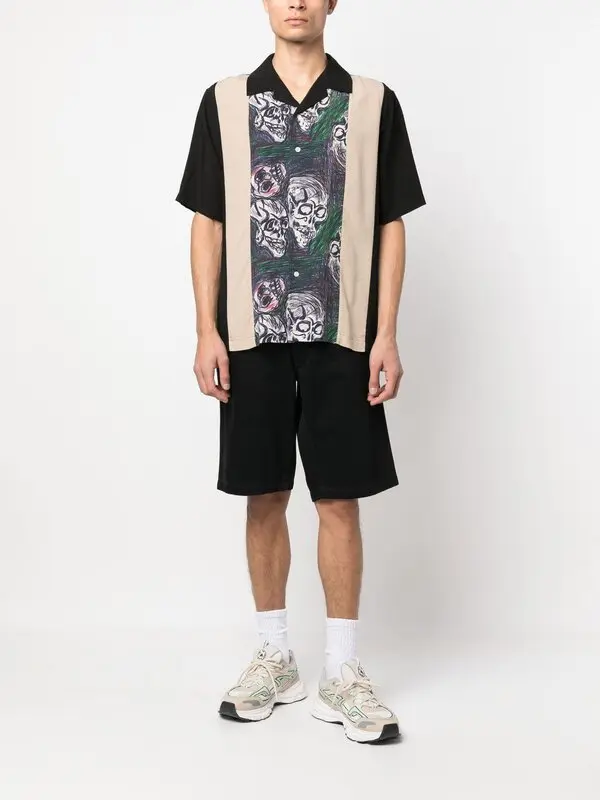 PERKS AND MINI Skull-print Bowling Shirt