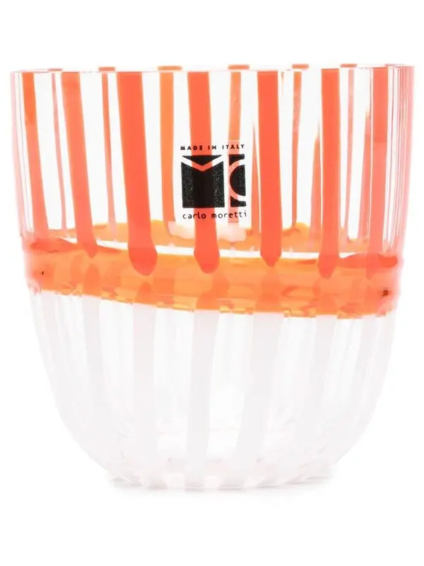 CARLO MORETTI Stripe-pattern Glass Vase