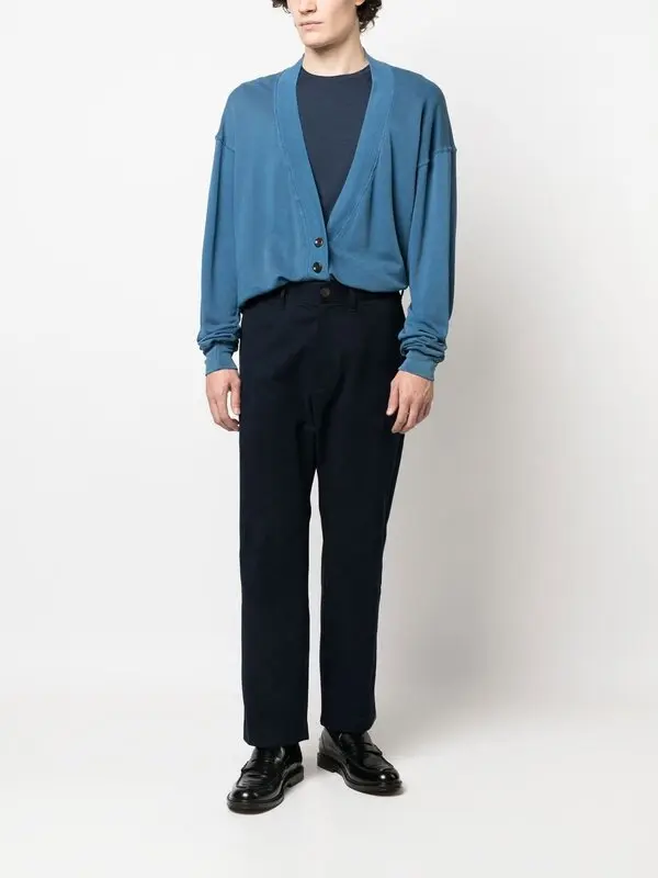 Studio Nicholson High-waisted Cotton Trousers