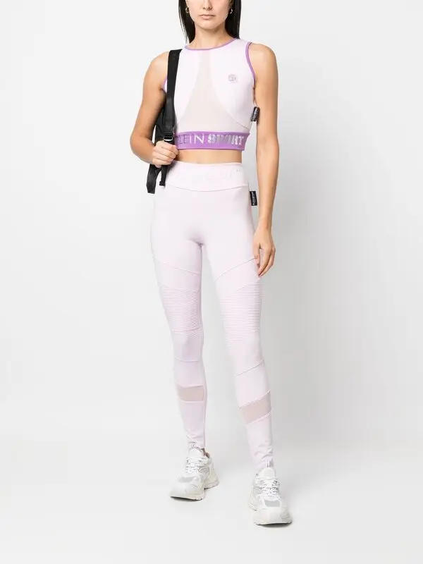 PLEIN SPORT Logo-waistband Leggings