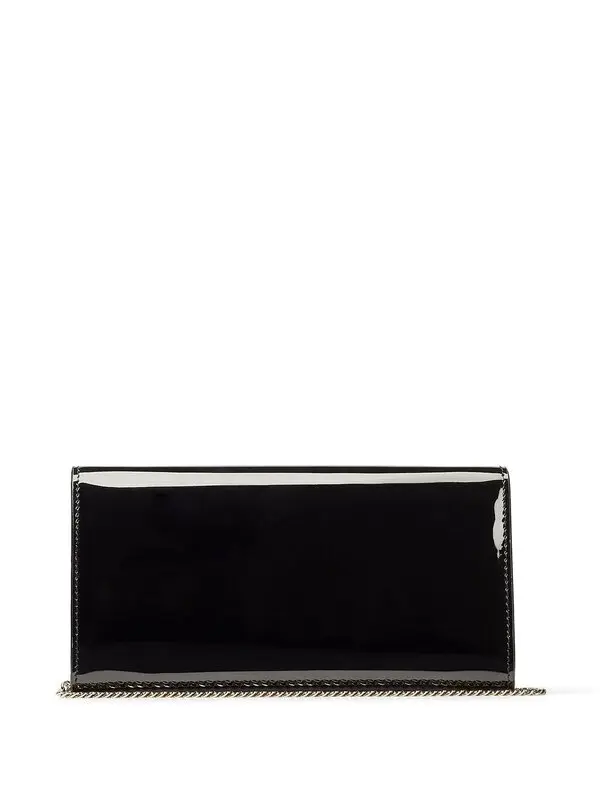 JIMMY CHOO Emmie Patent Leather Clutch - Black