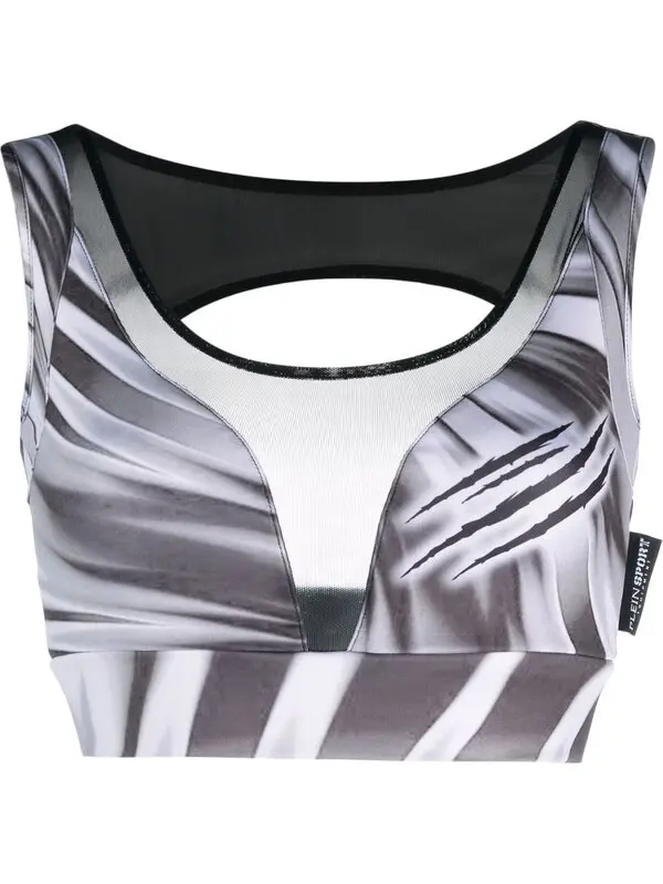 PLEIN SPORT Printed Cropped-top