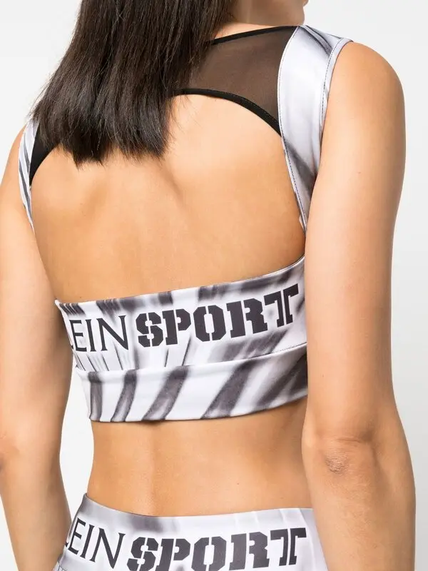 PLEIN SPORT Printed Cropped-top