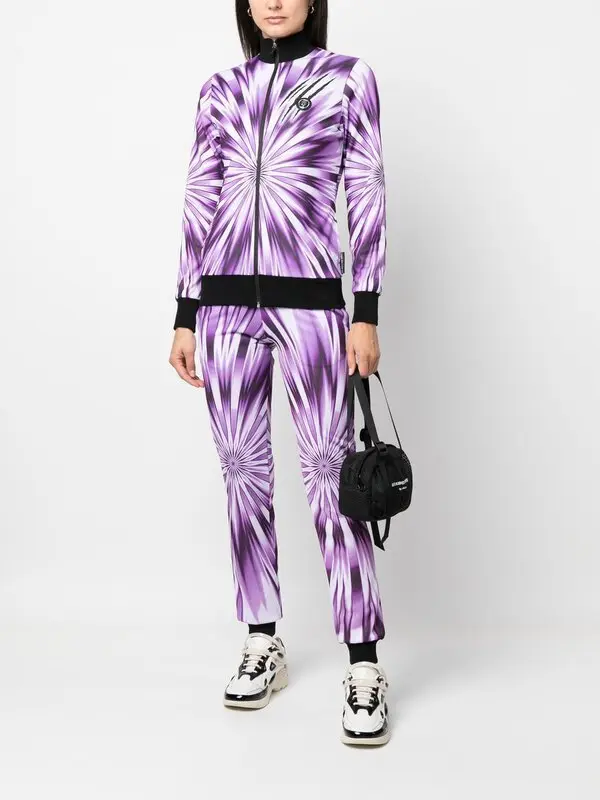 PLEIN SPORT Print Tie-dye Two-piece Tracksuit