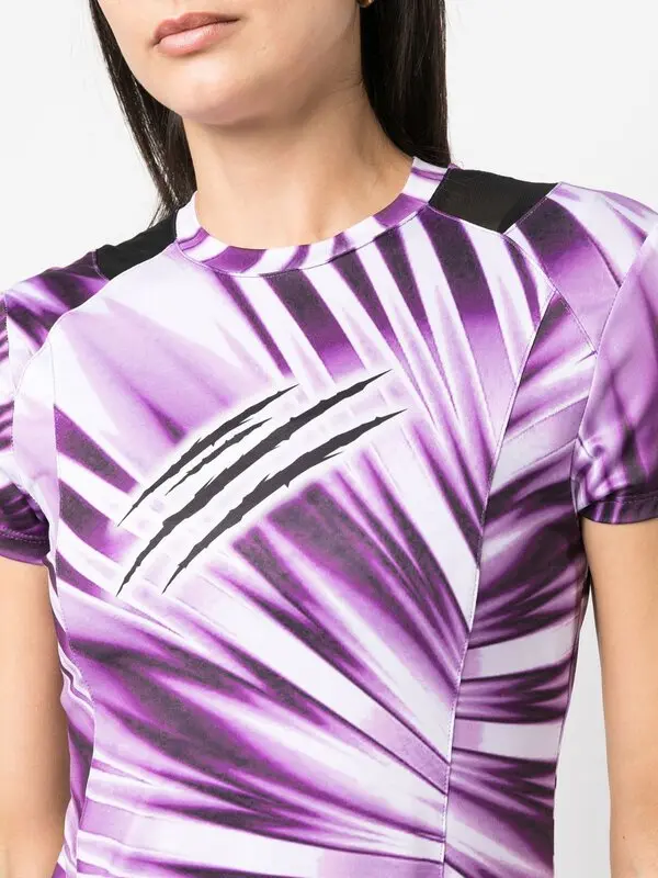 PLEIN SPORT Printed Tie-dye T-shirt