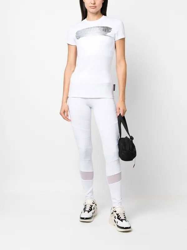 PLEIN SPORT Metallic Logo T-shirt - White