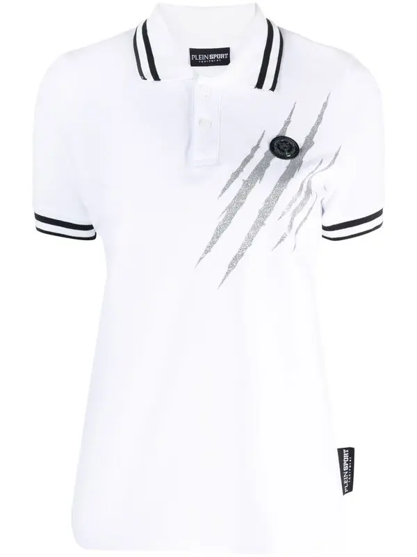 PLEIN SPORT Scratch Short-sleeve Polo Shirt